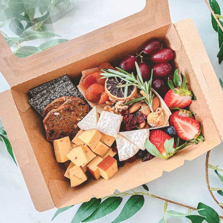Order Cheese Platters | Personal Cheese and Fruit Platter Box ...