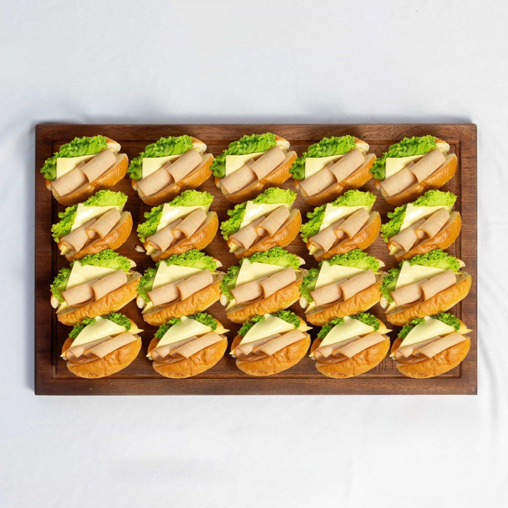 Canapé Box | Turkey Ham & Cheese Mini Brioche (16pcs) - Delivery ...