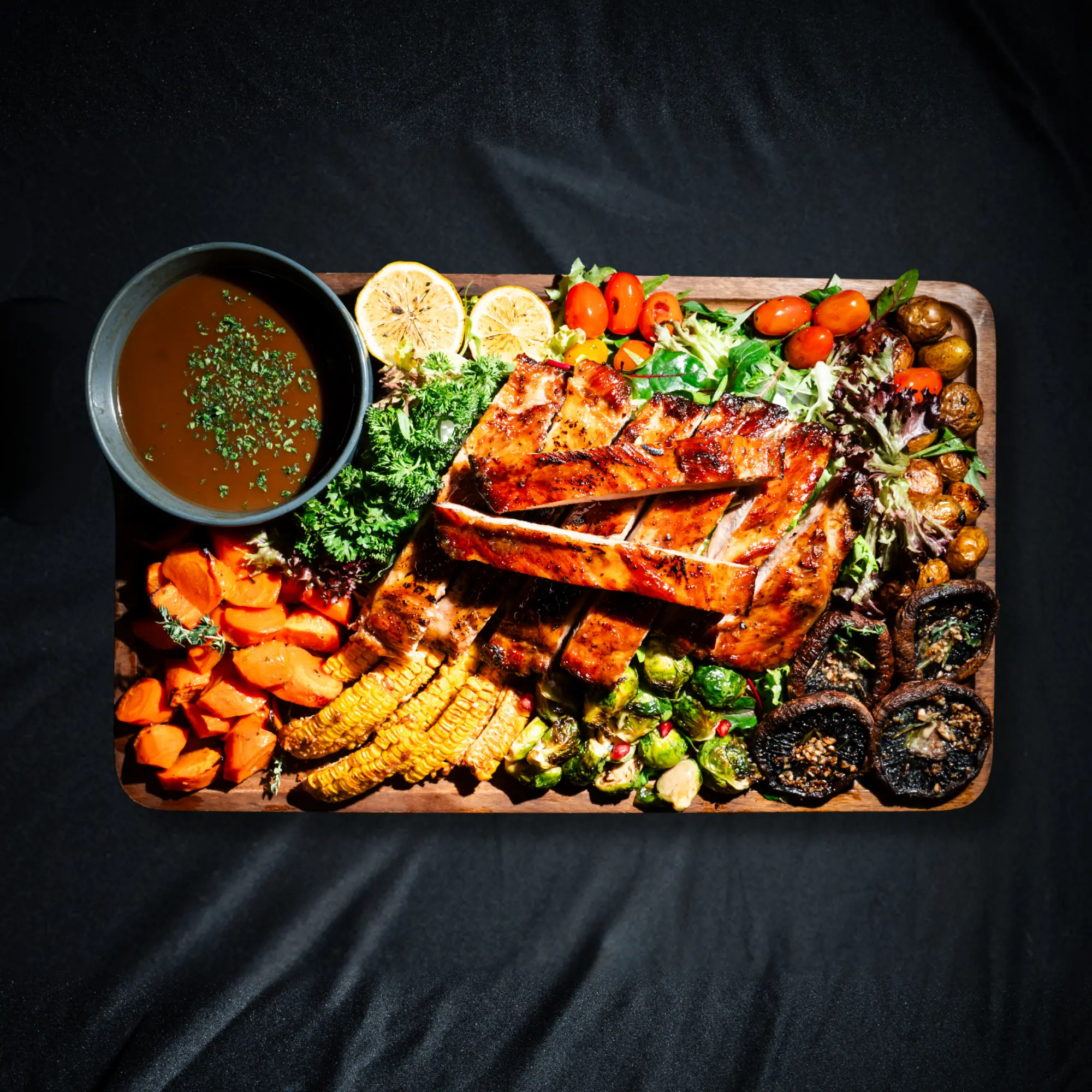 Fall-Off-the-Bone Bourbon-Glazed Spare Ribs Platter (serves 8 pax ...