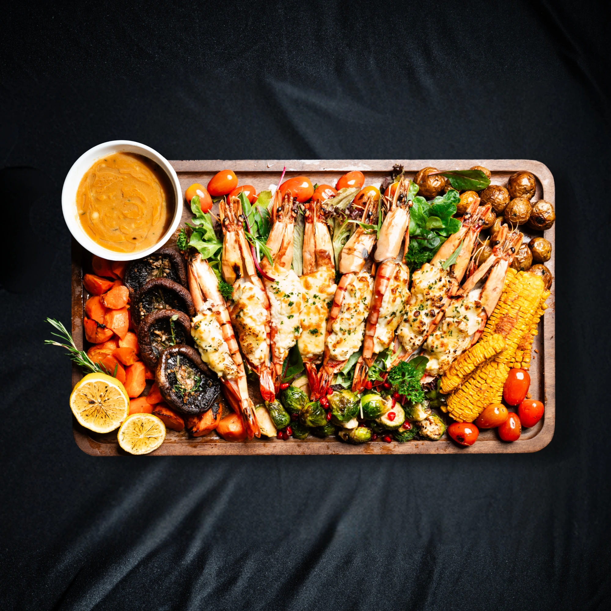 Truffle & Béchamel King Tiger Prawn Platter (serves 8 pax) - Delivery ...