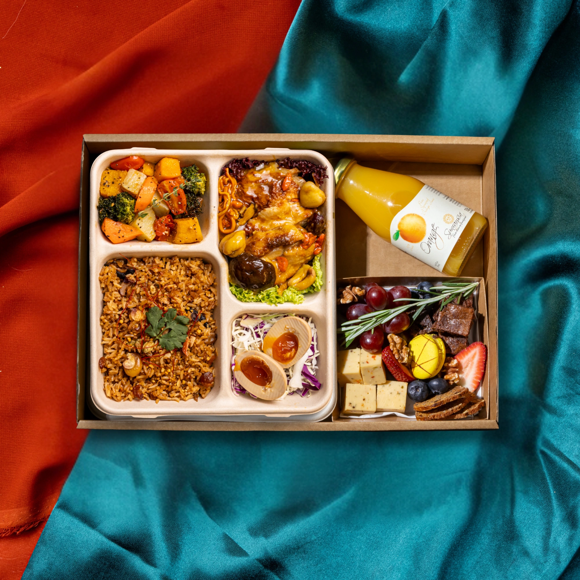 CNY Gourmet Bento - Fortune Kumquat Soy-Glazed Salmon Bento