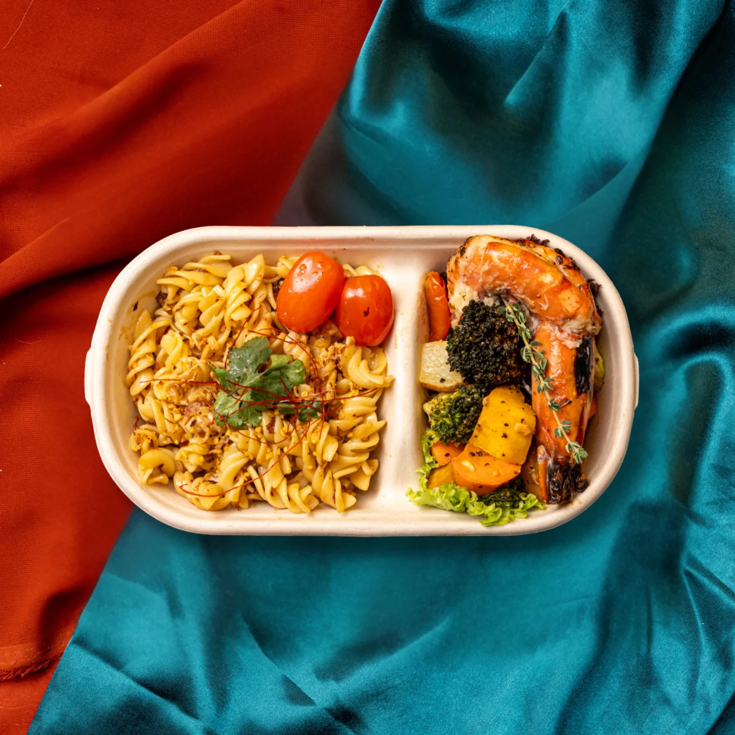 Golden Tiger Prawns with Truffle Black Garlic Cream Bowl - Delivery ...