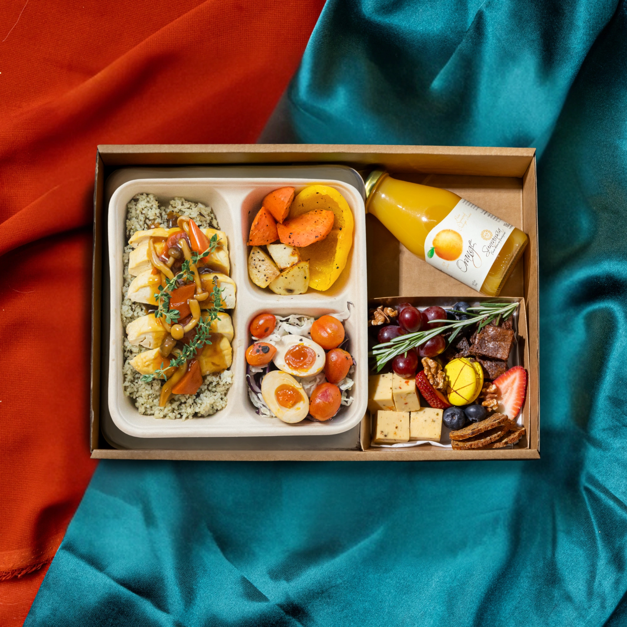 CNY Gourmet Bento - Fortune Kumquat Soy-Glazed Salmon Bento